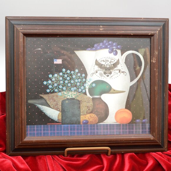Art | Rare Vintage 197s Charles Wysocki American Still Life Print Duck ...